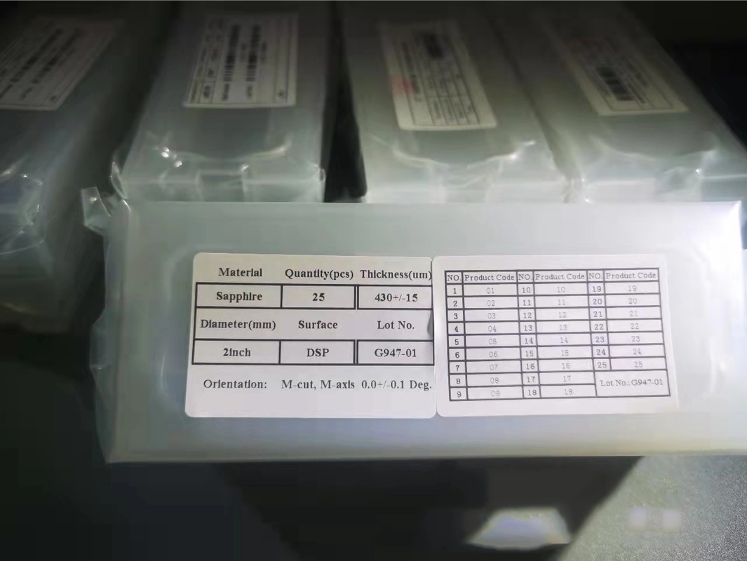 4Inch Customized A Axis Sapphire Wafers For Epitaxial Growth 430um SSP ...