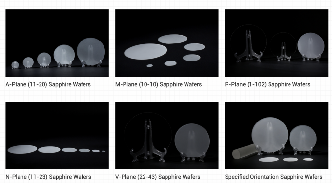 4Inch Customized A Axis Sapphire Wafers For Epitaxial Growth 430um SSP ...